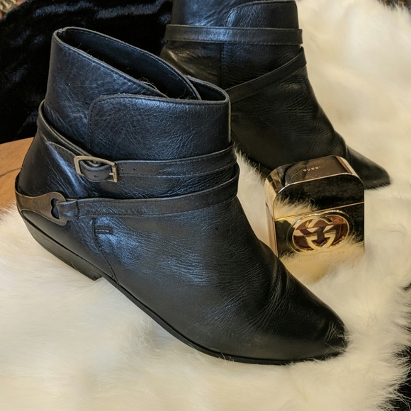 Jennifer Moore | Shoes | Jennifer Moore Auth Vintage Black Leather ...